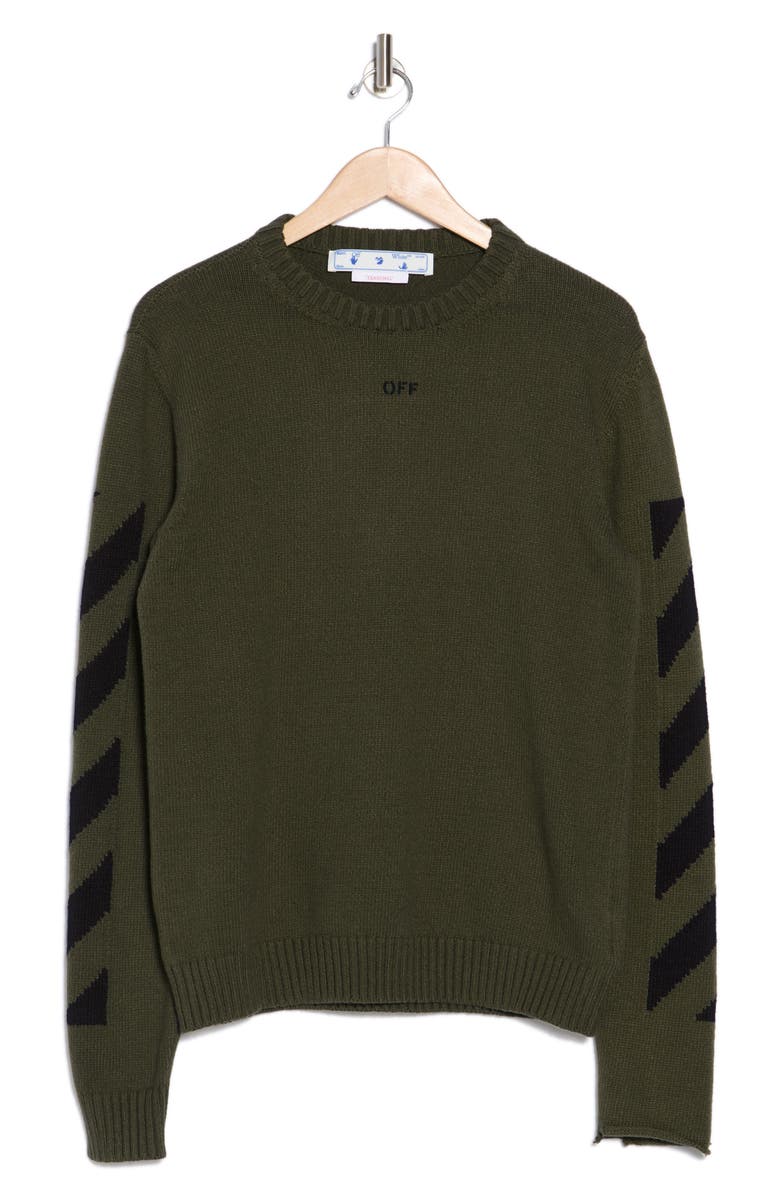 Off-White Diagonal Arrow Crewneck Sweater | Nordstromrack