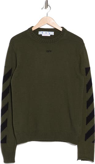 Off-White Diagonal Arrow Crewneck Sweater | Nordstromrack