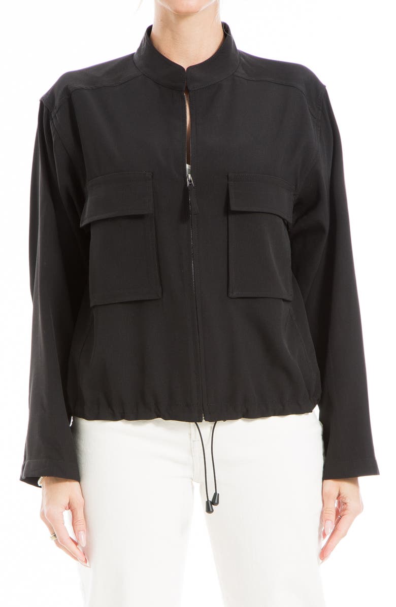 MAX STUDIO Twill Zip Jacket | Nordstromrack
