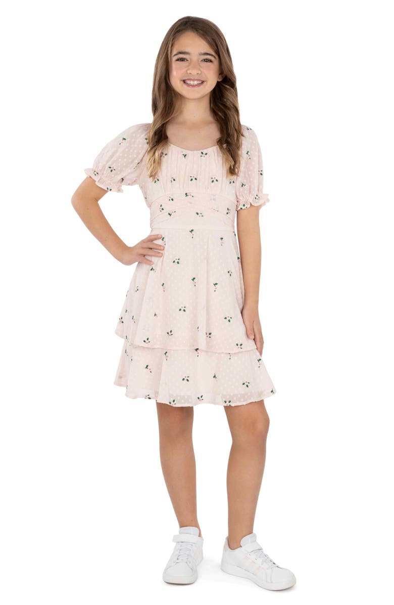Speechless Kids' Embroidered Chiffon Tiered Dress | Nordstromrack