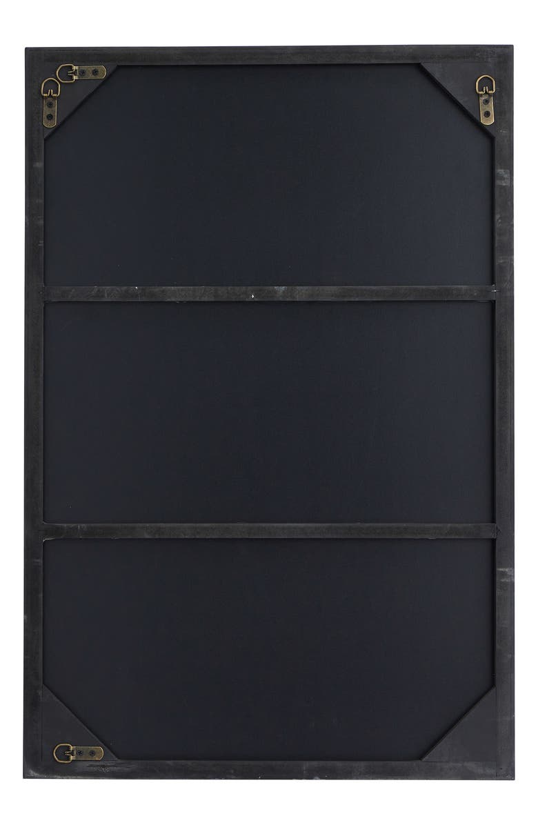 VIVIAN LUNE HOME Black Wood Rectangle Shaped Wall Mirror with Thin ...