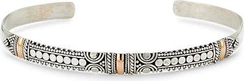 SAMUEL B. Sterling Silver & 18K Gold Bali Design Bangle | Nordstromrack