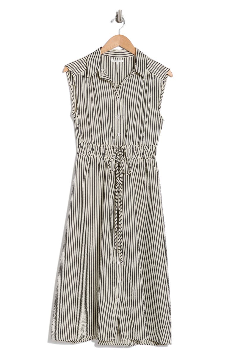 STITCHDROP Cape Cod Stripe Sleeveless Midi Shirtdress | Nordstromrack