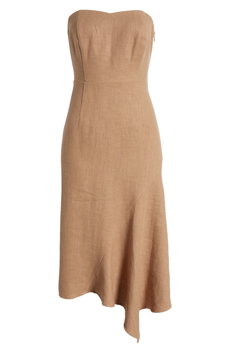 Du Paradis Strapless Linen & Cotton Dress | Nordstromrack