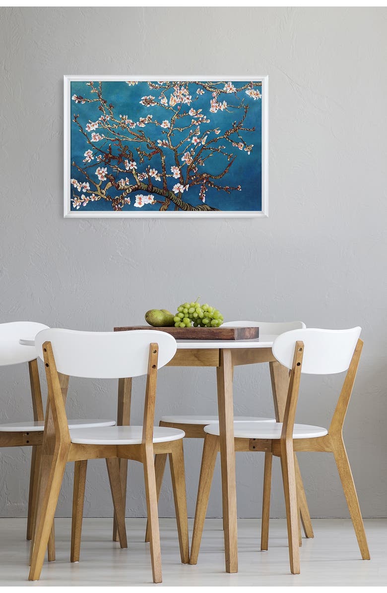 OVERSTOCK ART Branches Of An Almond Tree In Blossom Framed Oil ...