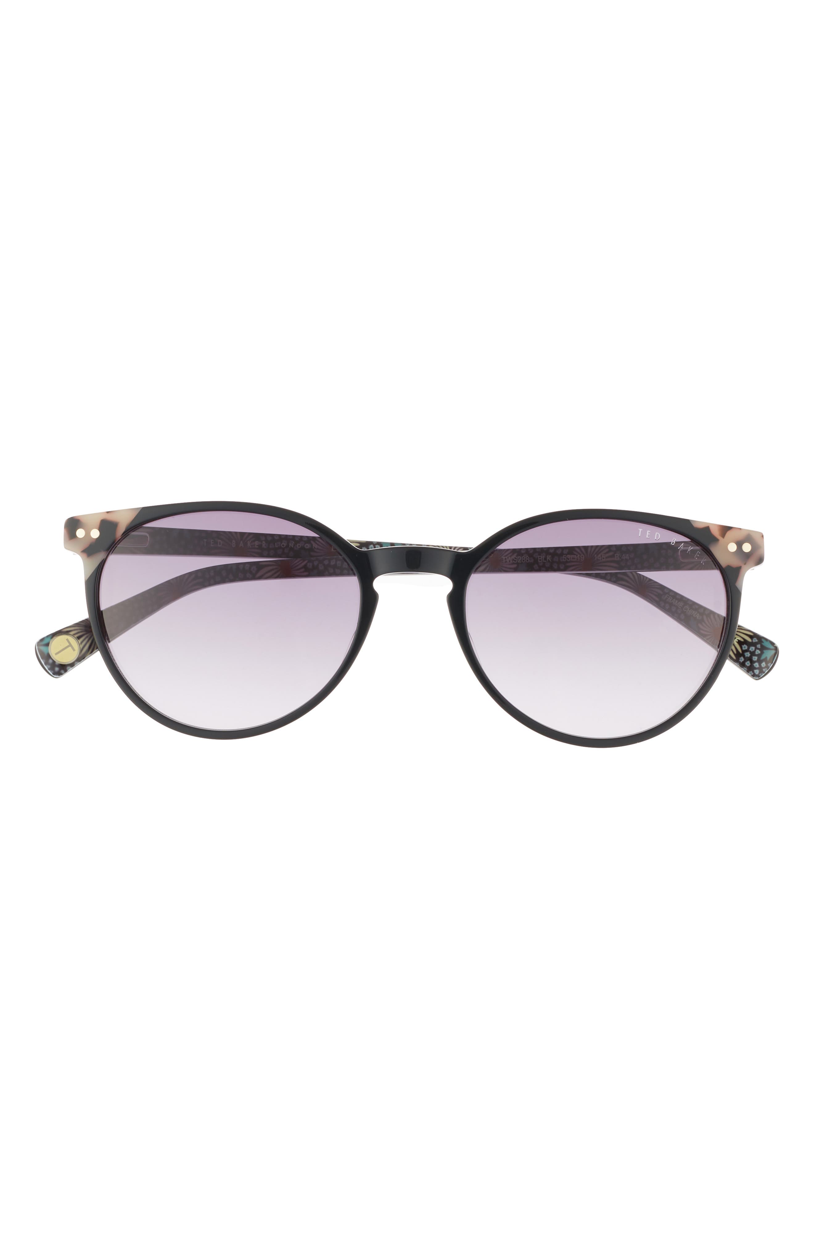 Ted Baker London 53mm Full Rim Round Sunglasses | Nordstromrack
