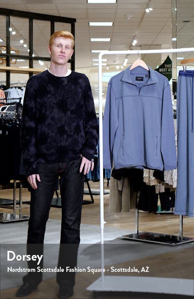 Daniel Buchler Piqué Knit Quarter Zip Lounge Top | Nordstromrack