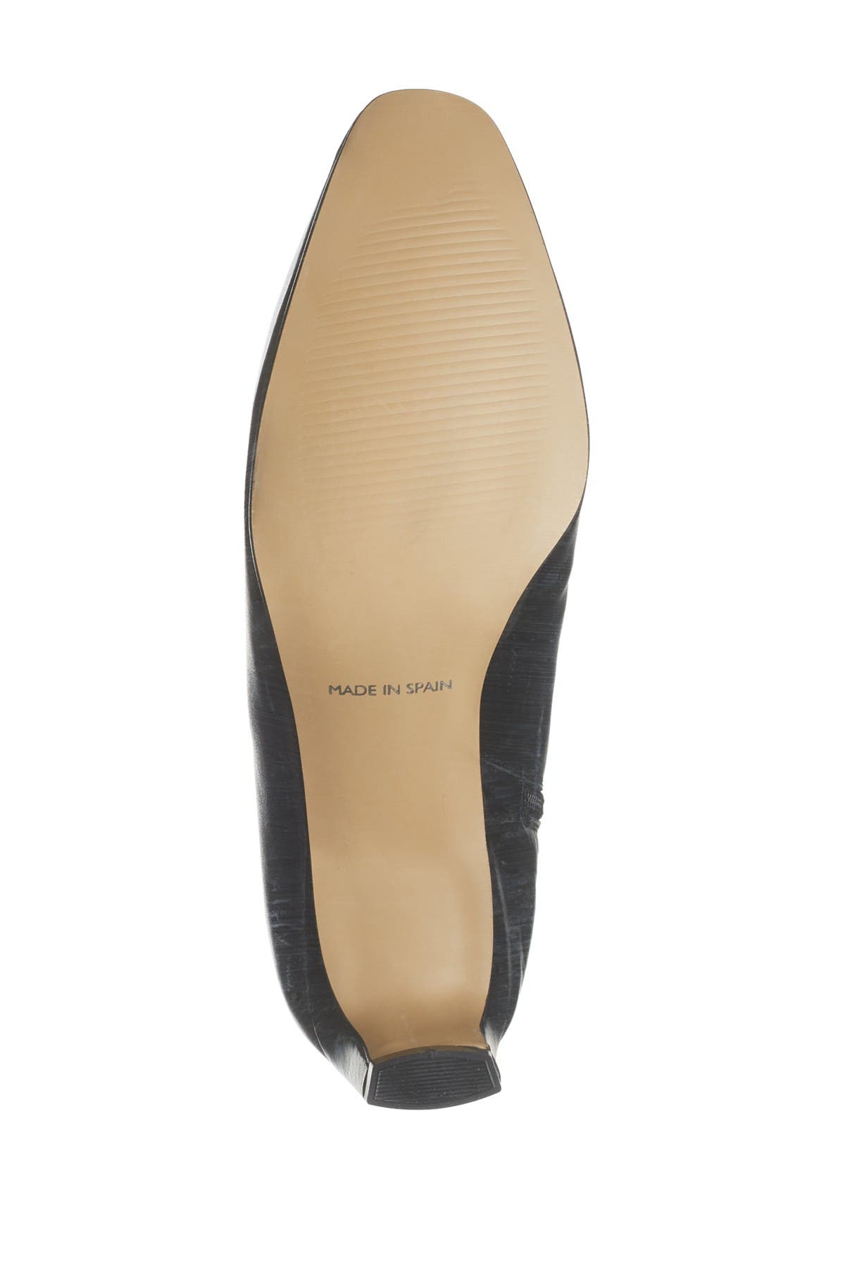 INTENTIONALLY BLANK Las Pepper Square Toe Thin Block Heel Bootie ...