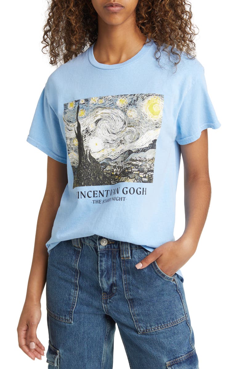 Vinyl Icons Van Gogh Starry Night Cotton Graphic T-Shirt | Nordstromrack