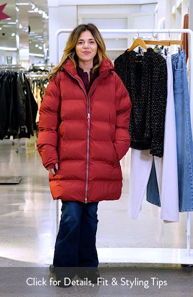 Beyond Yoga Warm Up Hooded Long Puffer Coat | Nordstromrack