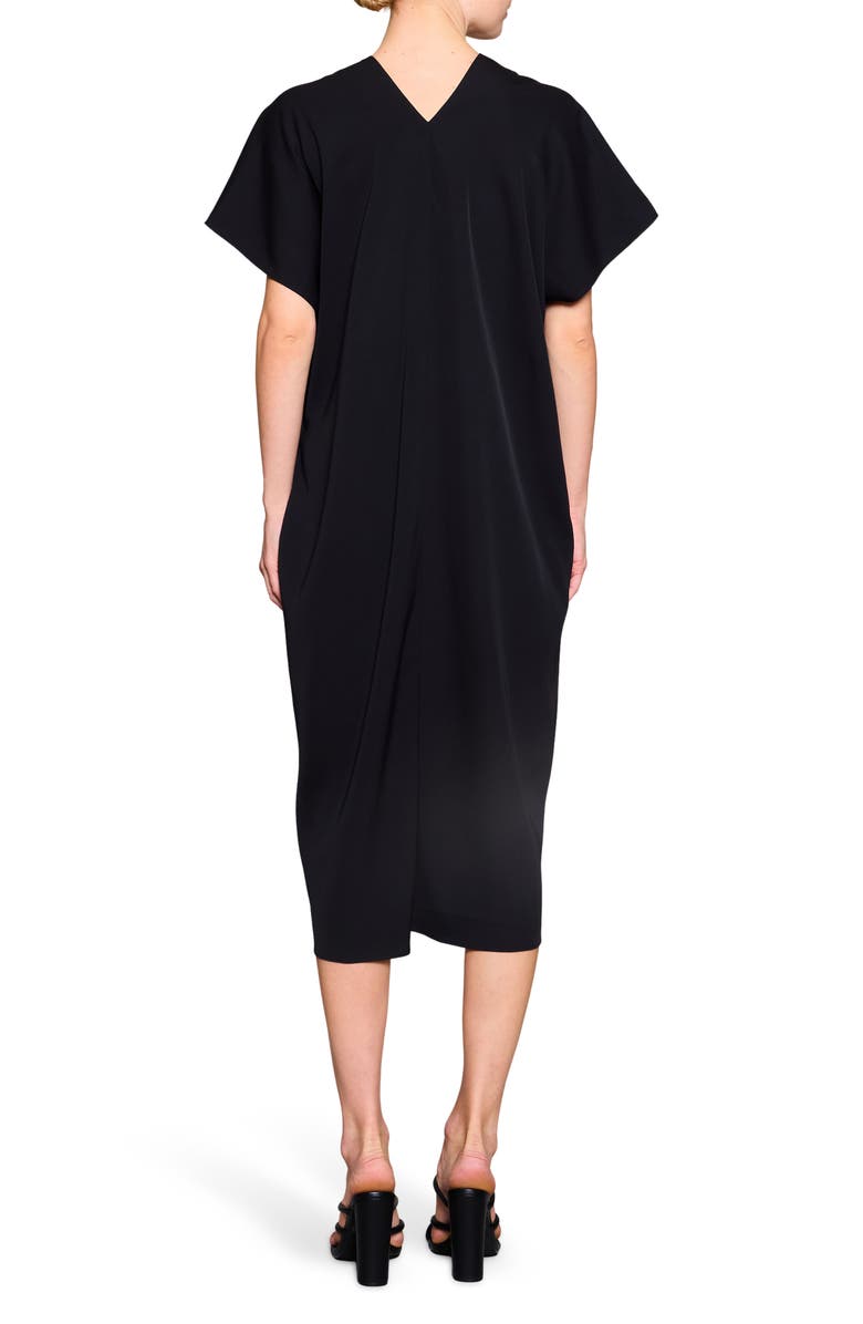 MELLODAY Drapey V-Neck Midi Shift Dress | Nordstromrack