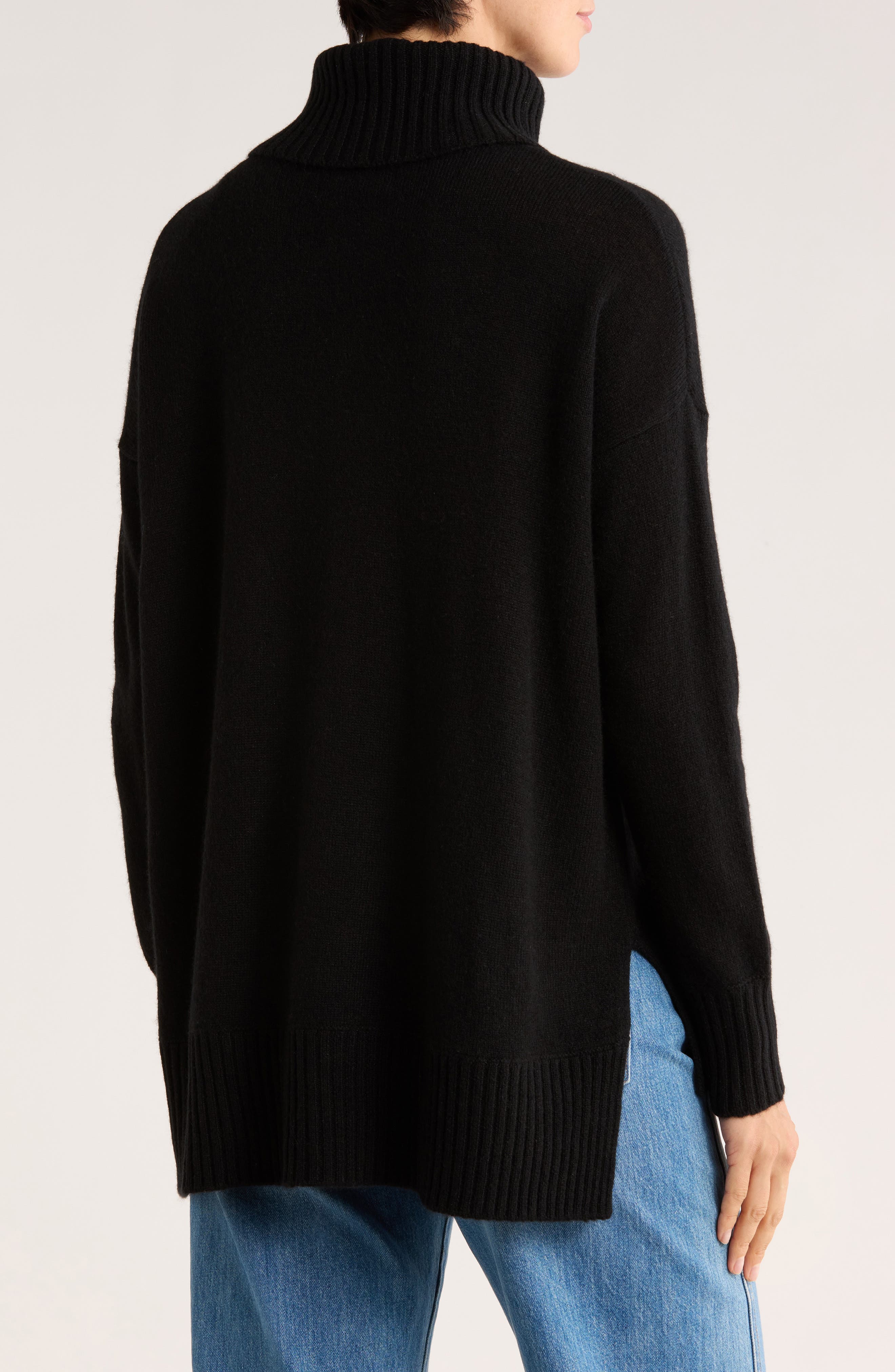 Magaschoni Cashmere Turtleneck Step Hem Sweater | Nordstromrack