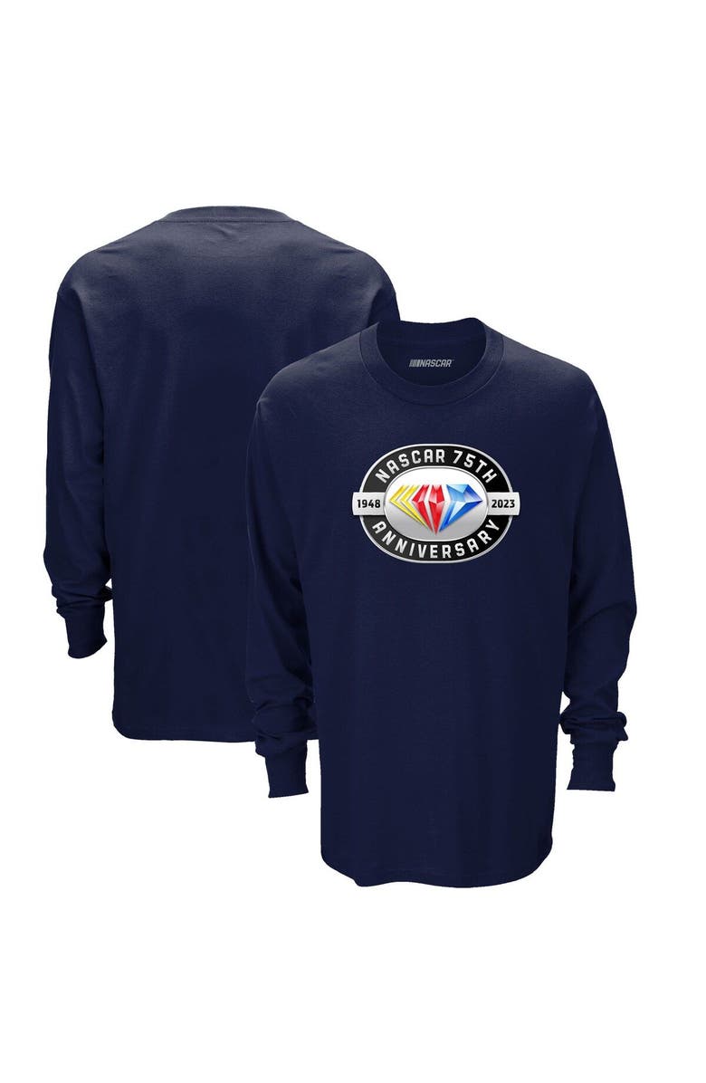 CHECKERED FLAG Men's Checkered Flag Navy NASCAR 75th Anniversary Logo ...