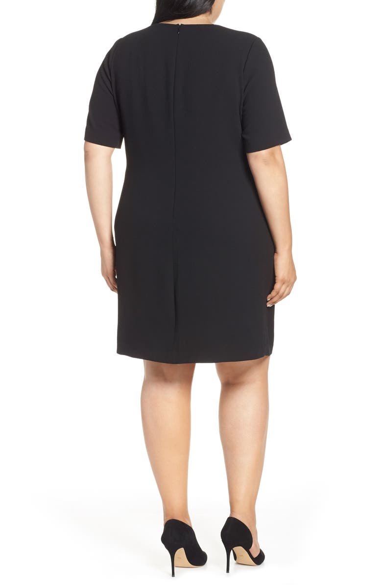 Vince Camuto Belt Parisian Crepe Dress | Nordstrom