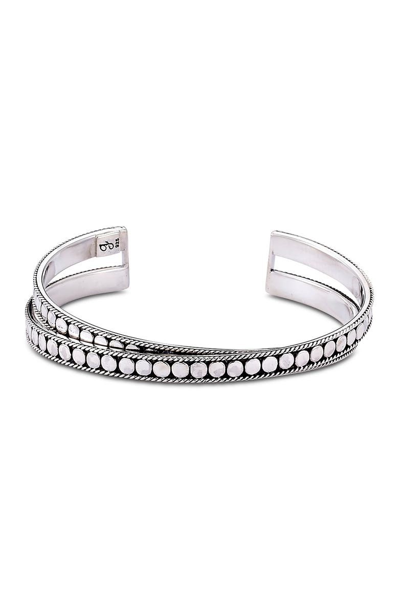 SAMUEL B. Stainless Steel Dot Design X Bangle | Nordstromrack