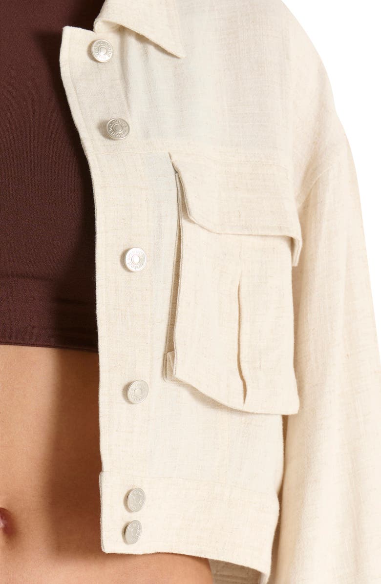 Naked Wardrobe Patch Pocket Crop Jacket | Nordstromrack