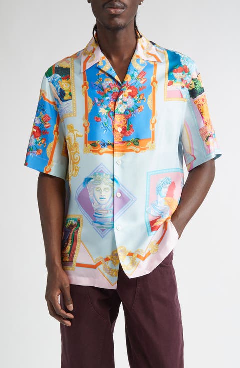 Men's 100% Silk Short Sleeve Shirts | Nordstrom