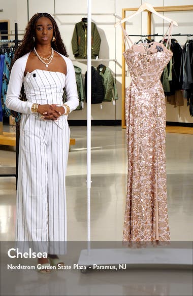 Morgan & Co. Beaded Sleeveless Gown | Nordstromrack