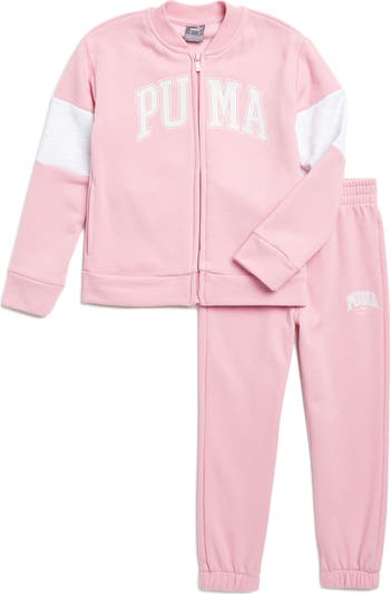 PUMA Kids' Logo Fleece Bomber Jacket & Joggers Set | Nordstromrack
