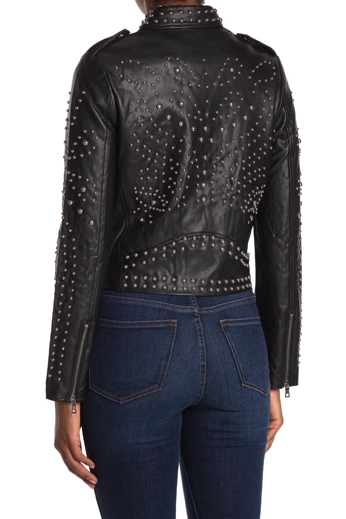 Noize Raya Studded Faux Leather Jacket | Nordstromrack