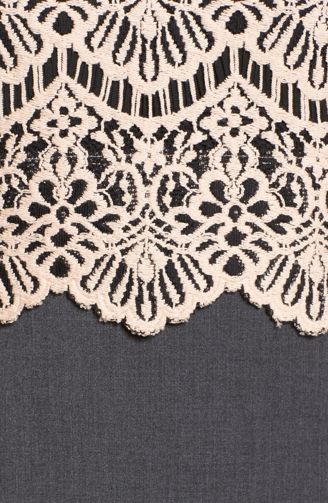 Halogen® Sleeveless Lace Bodice Minidress | Nordstromrack