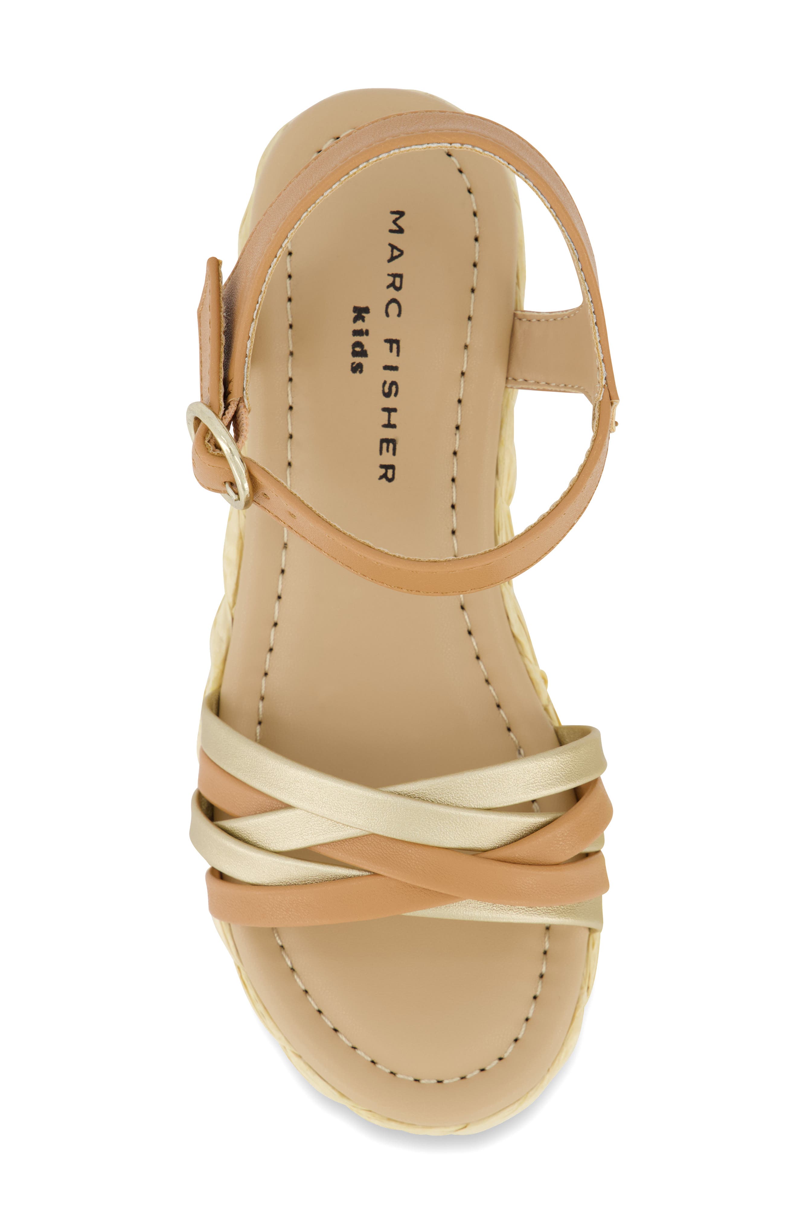 Marc Fisher Kids' Marren Ankle Strap Platform Wedge Sandal | Nordstromrack