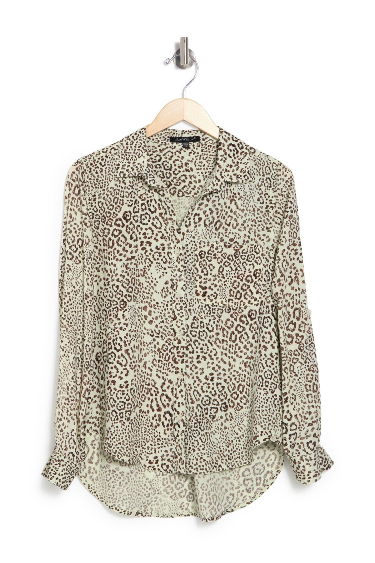 VELVET HEART Elisa Button Front Animal Print Blouse | Nordstromrack
