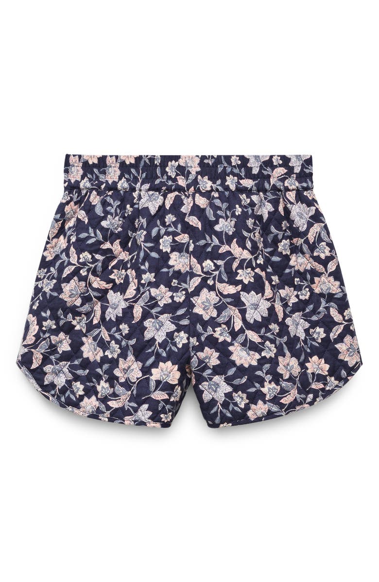 MANGO Floral Print Quilted Cotton Shorts | Nordstromrack