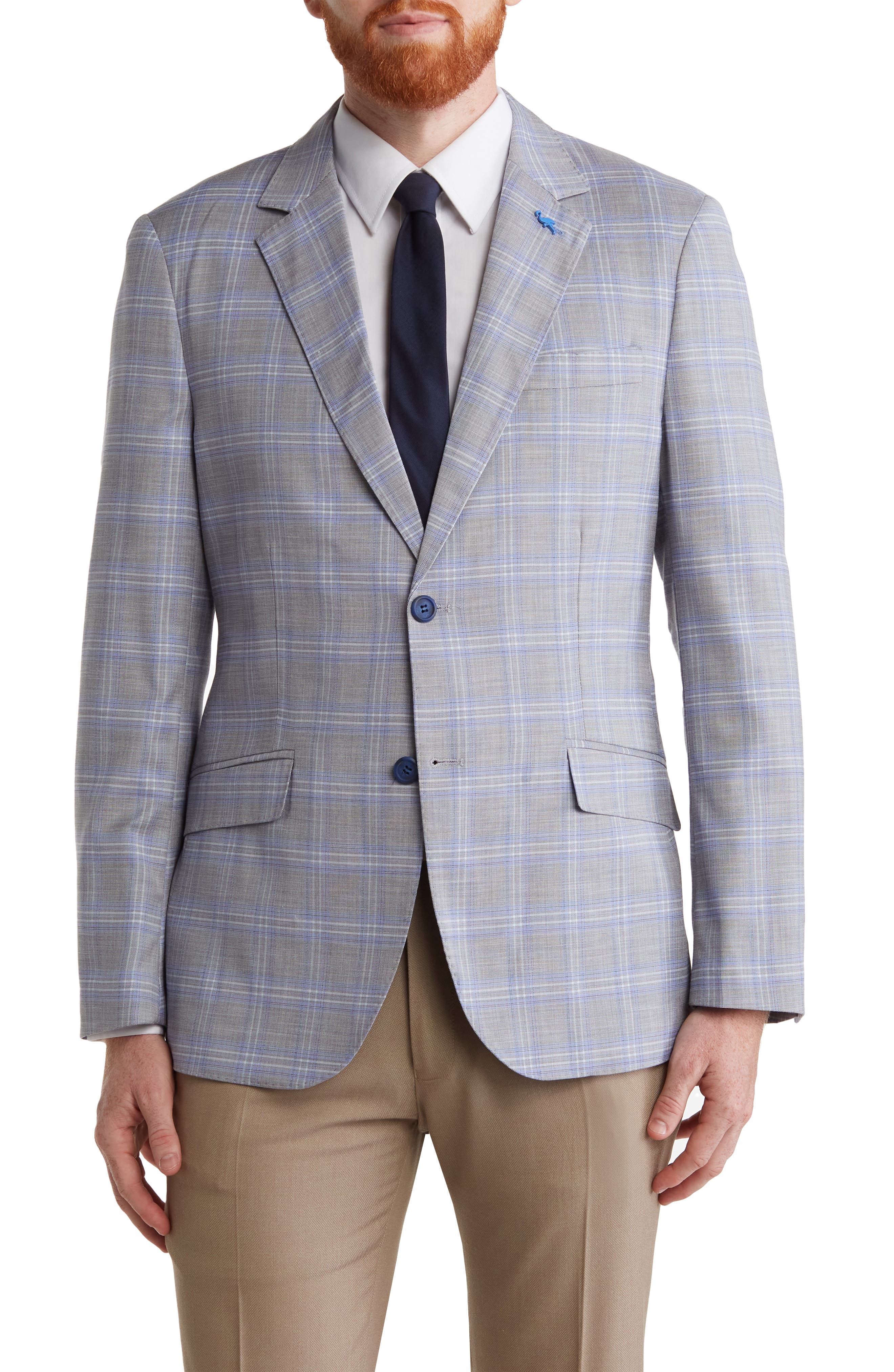 TailorByrd Glen Plaid Linen Blend Blazer | Nordstromrack