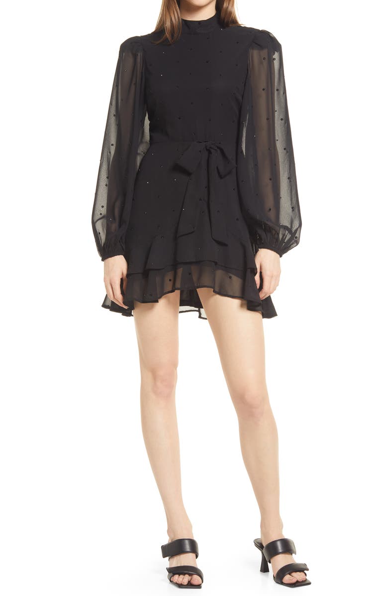 RAHI Glimmer Long Sleeve Minidress | Nordstromrack