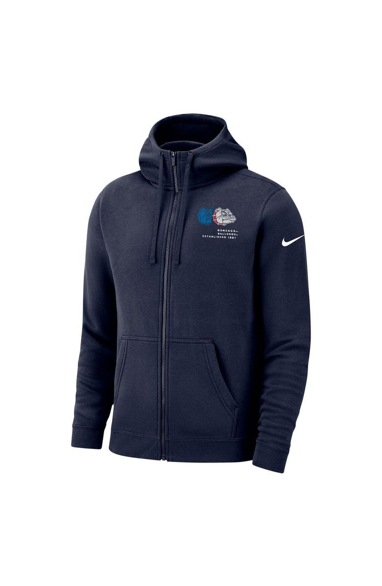 Nike Men's Nike Navy Gonzaga Bulldogs Club Full-Zip Hoodie | Nordstrom