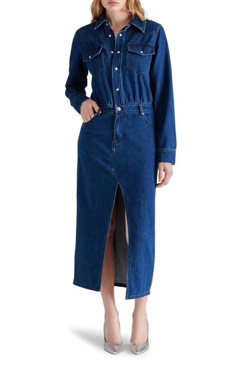 Women's Long Sleeve Denim Dresses | Nordstrom