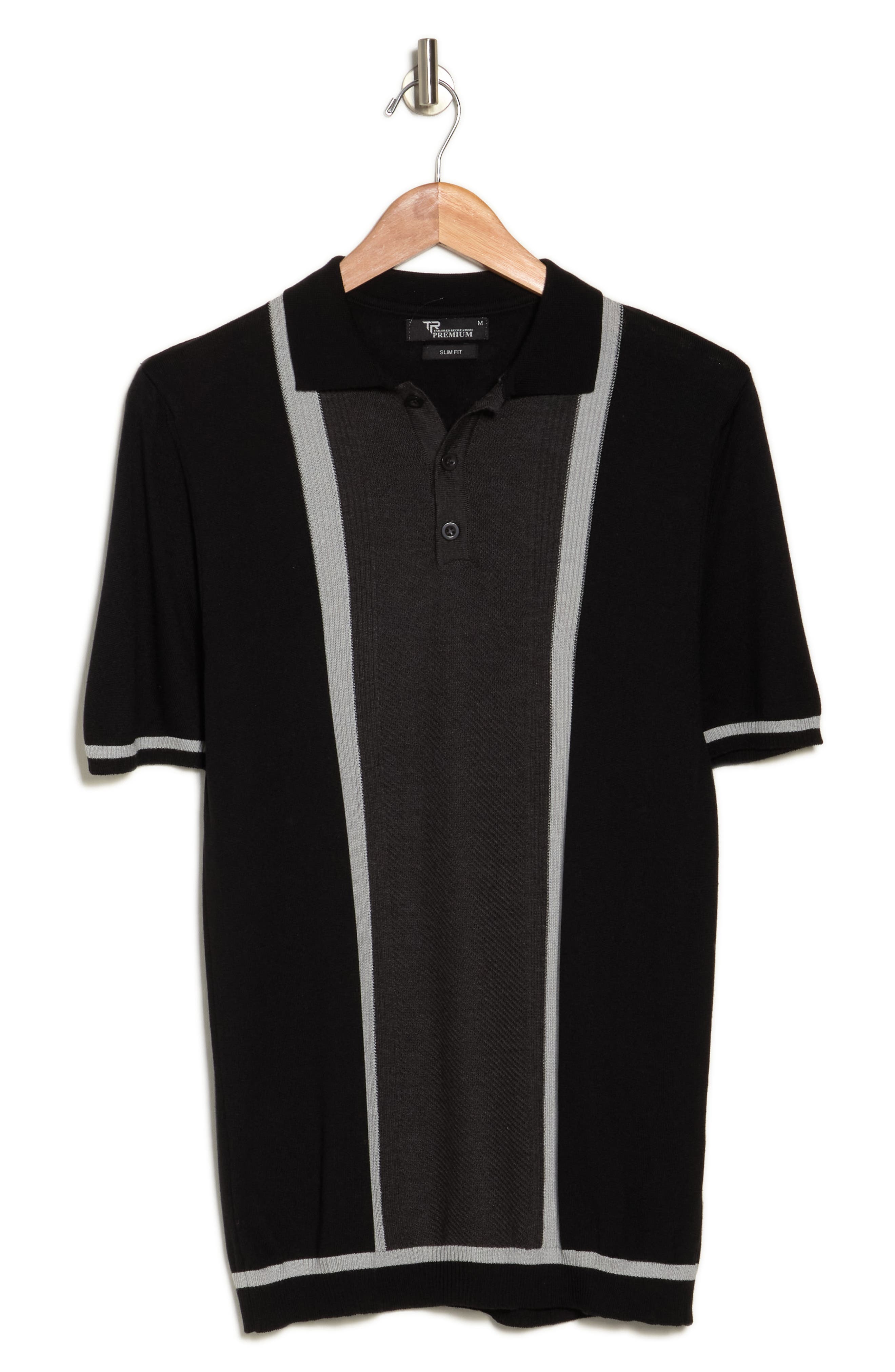 T.R. PREMIUM Textured Sweater Knit Polo | Nordstromrack