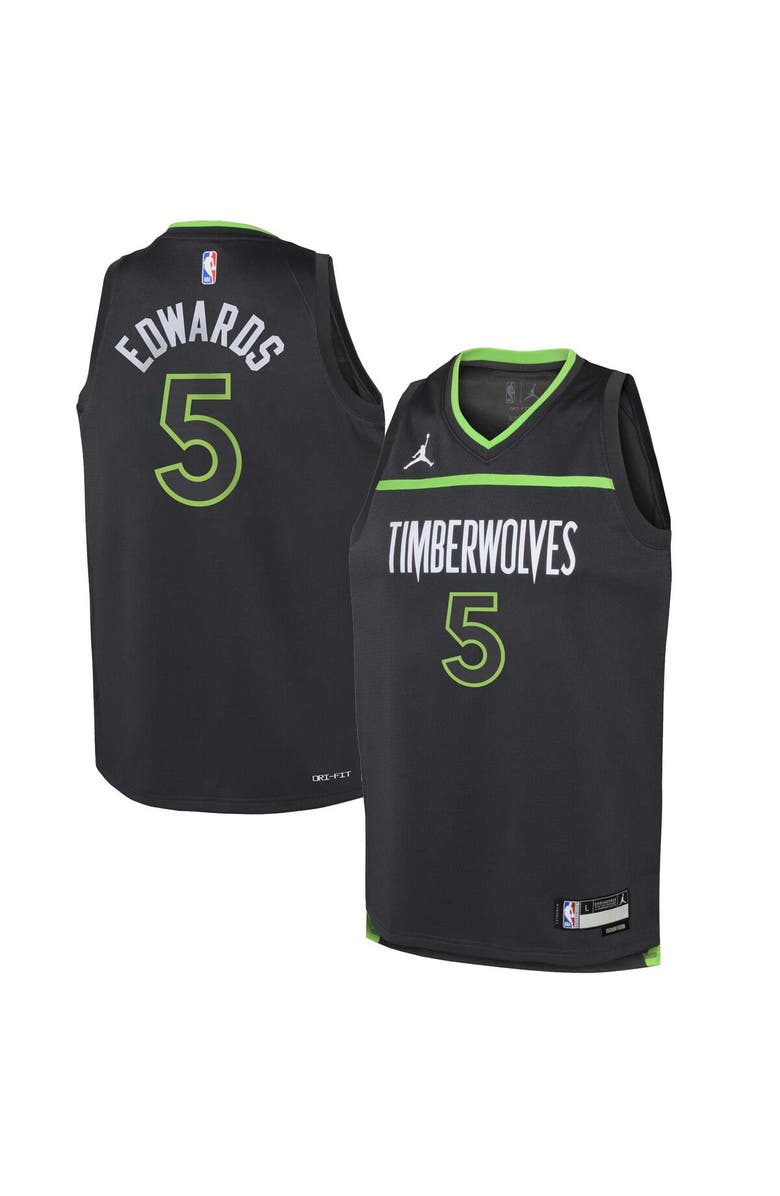 Jordan Brand Youth Jordan Brand Anthony Edwards Black Minnesota ...