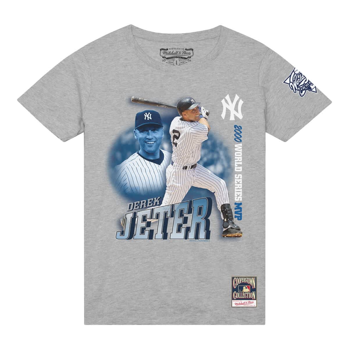 Mitchell & Ness Men's Derek Jeter Heather Gray New York Yankees 2000 ...