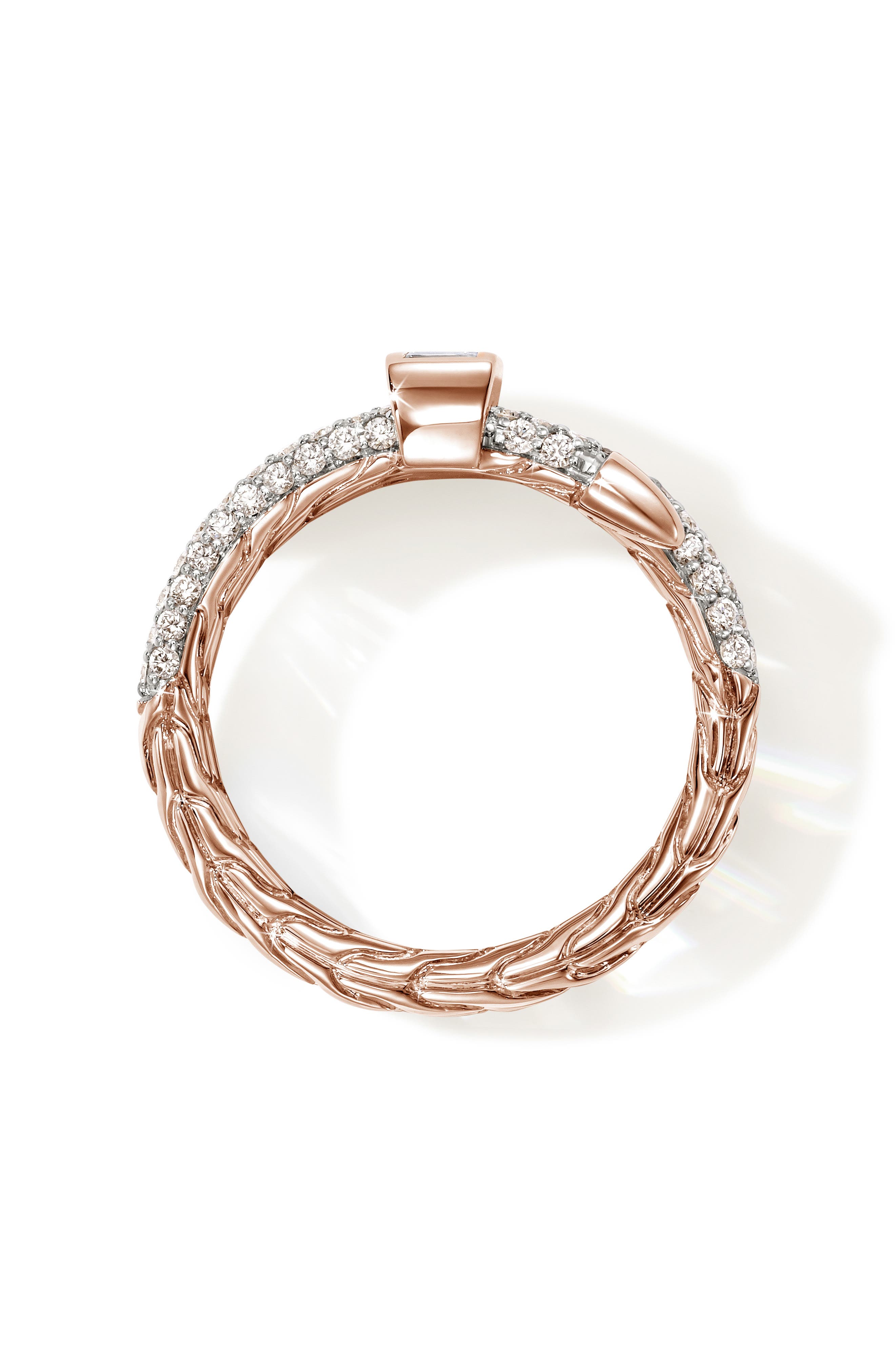 John Hardy Artisan Series 18k Gold Diamond Spear Coil Ring (Women ...