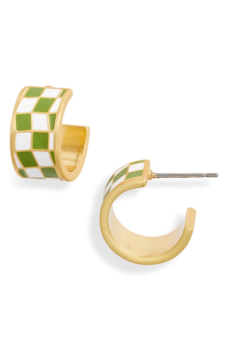 Madewell Checker Huggie Hoop Earrings | Nordstromrack