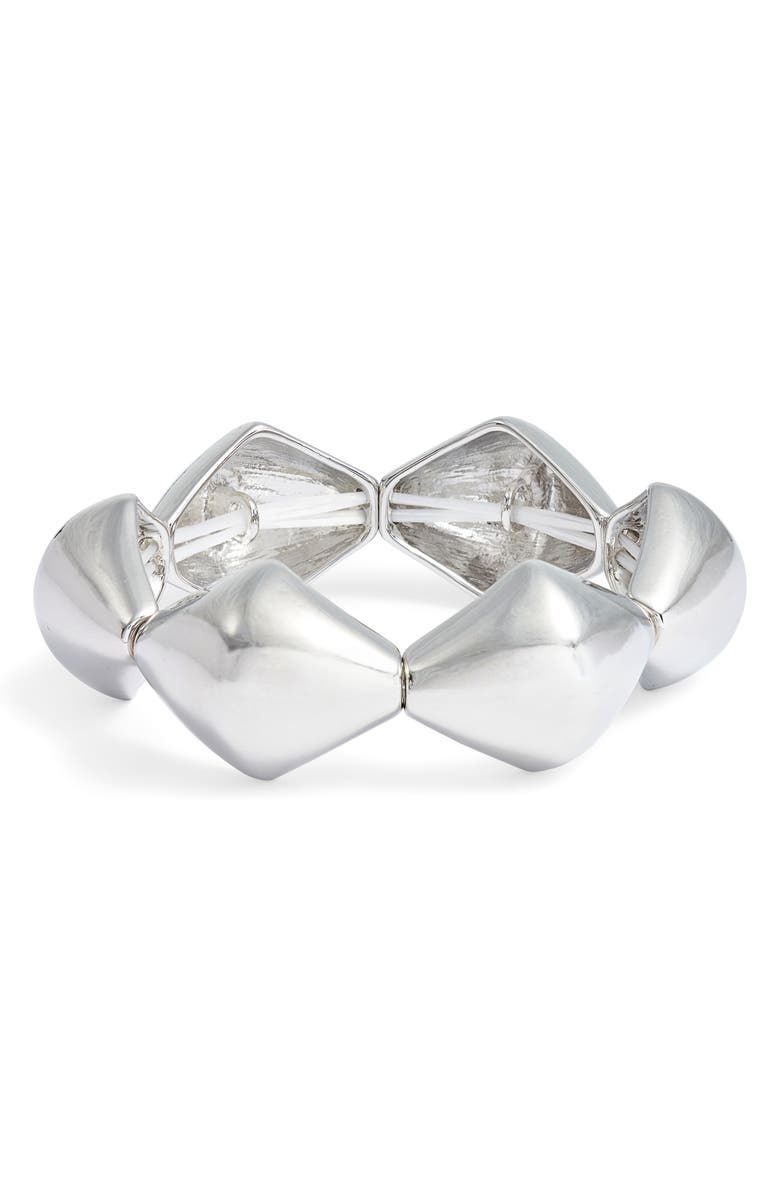 Open Edit Metal Pyramid Stretch Bracelet | Nordstromrack