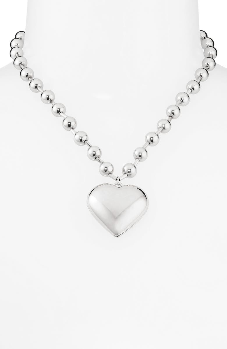 Nordstrom Heart Pendant Ball Chain Necklace | Nordstromrack