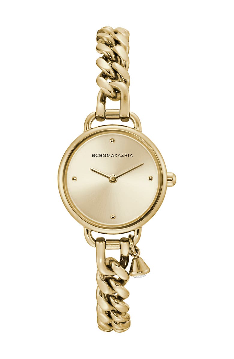 BCBG Women's Curb Chain Bracelet Watch, 26mm | Nordstromrack