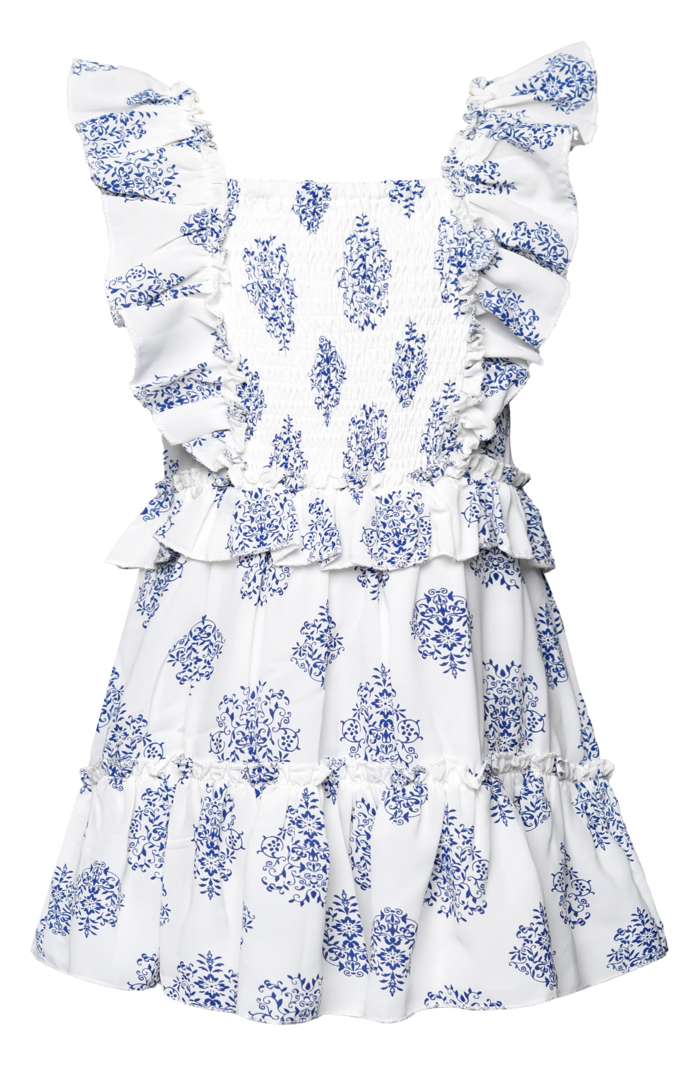 Truly Me Kids' Ruffle Print Dress | Nordstromrack