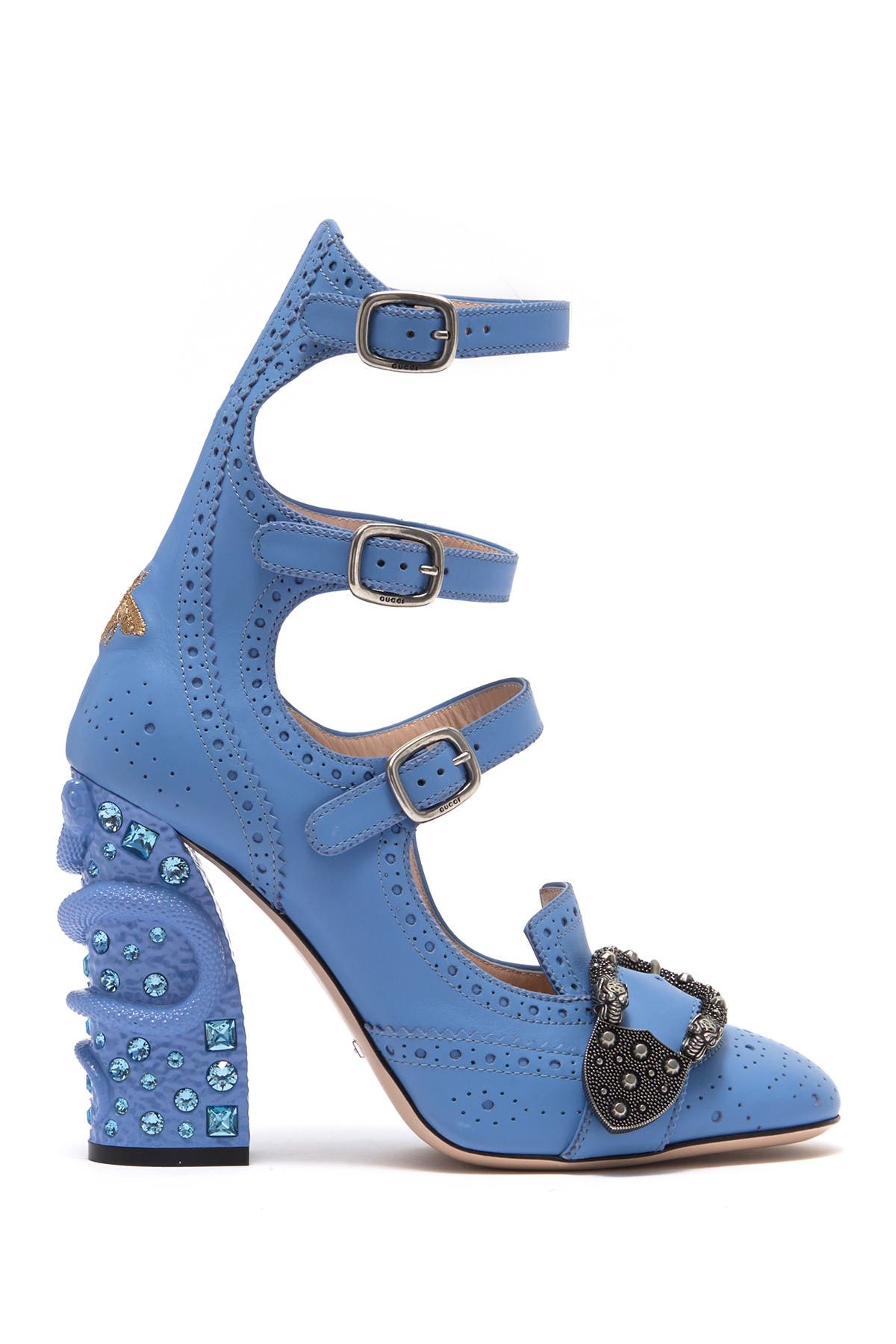 Gucci Dionysus Buckle Snake Embellished Block Heel Pump | Nordstromrack