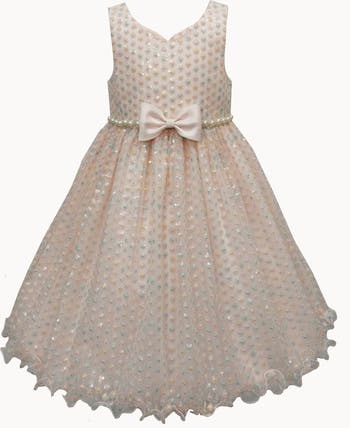 AMERICAN PRINCESS Kids' Sequin Embroidered Sleeveless Dress | Nordstromrack