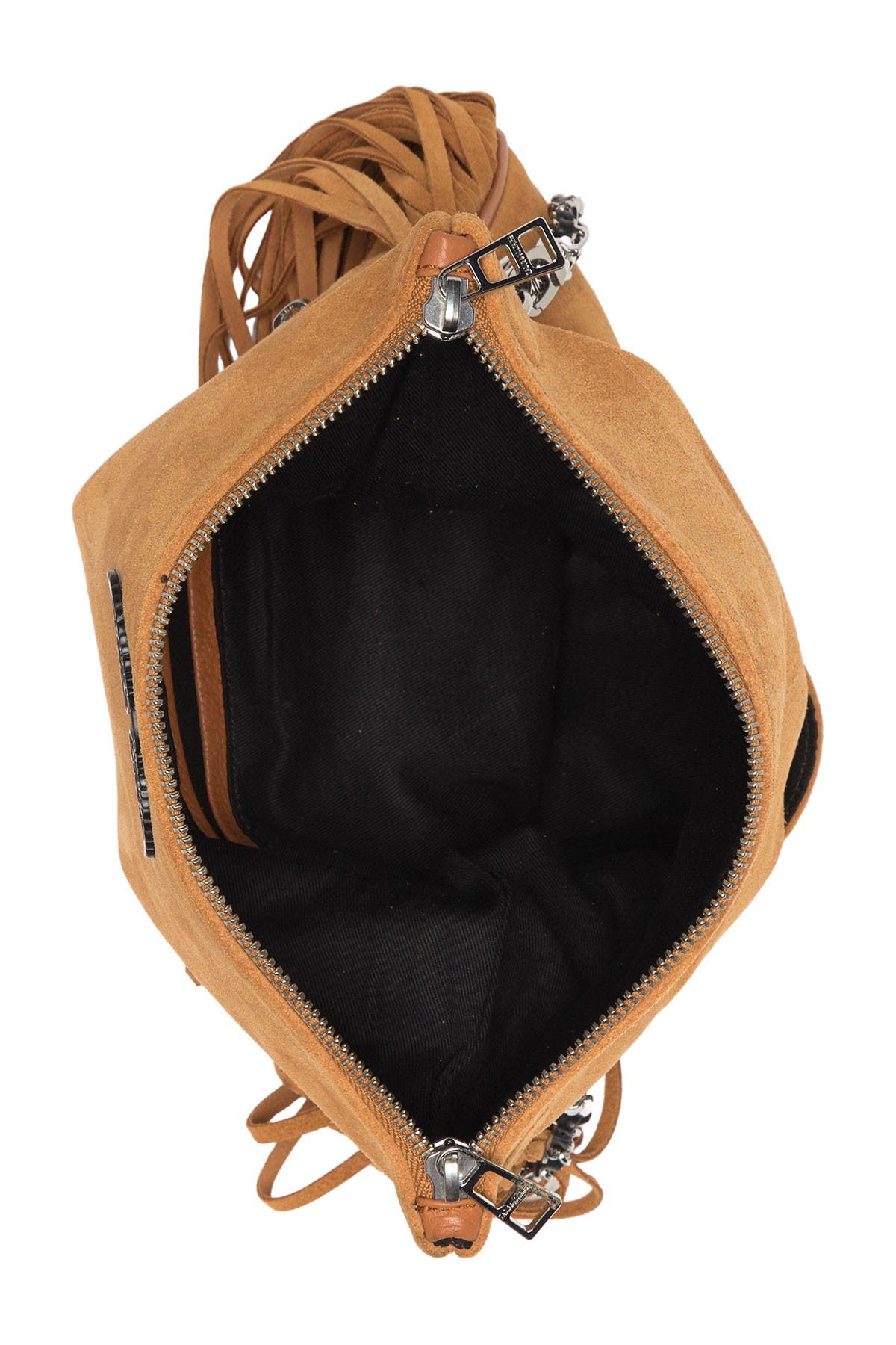 Zadig & Voltaire Rock Suede & Fringes Crossbody Bag | Nordstromrack