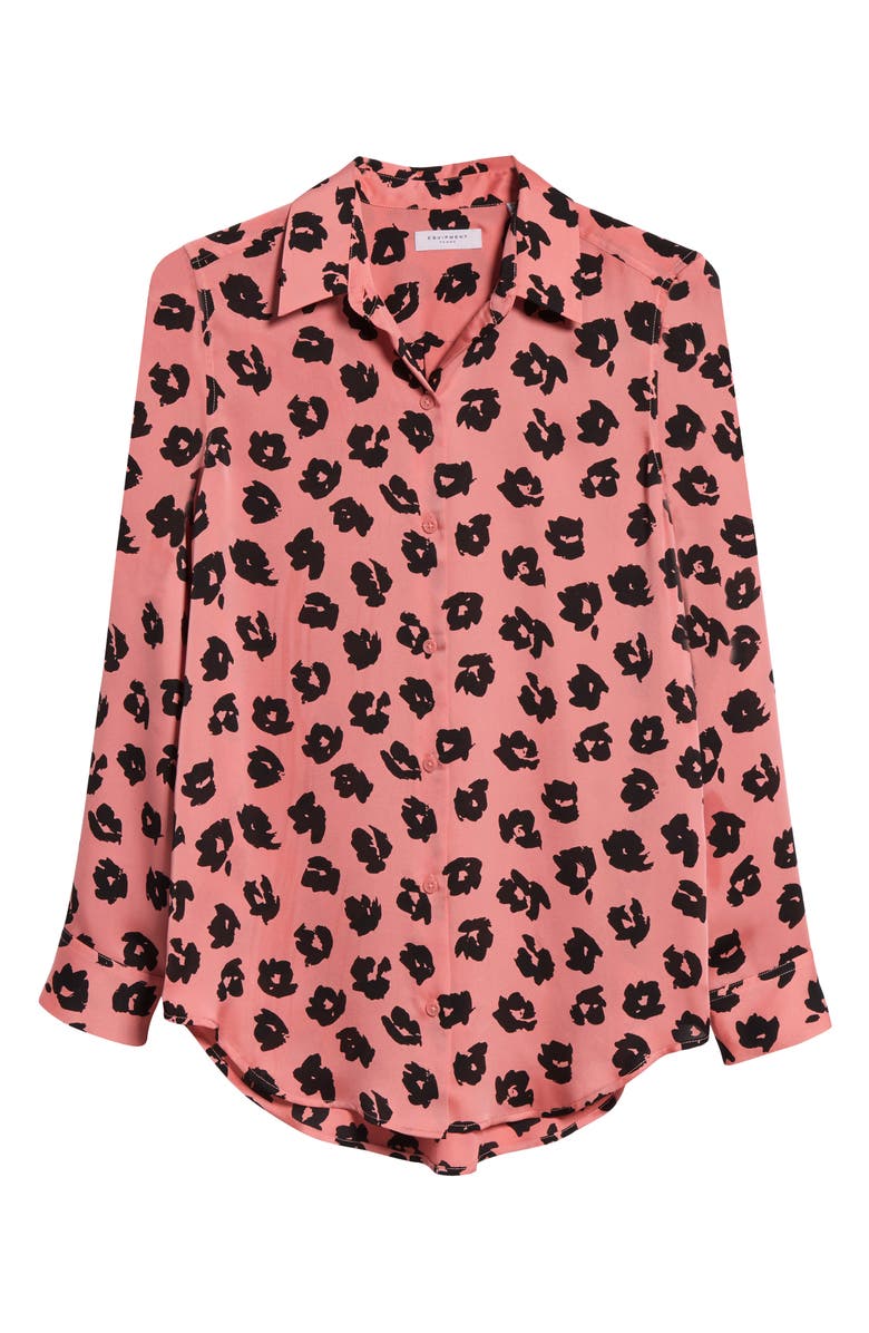Equipment Essential Floral Print Satin Blouse | Nordstromrack