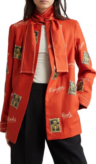 Bode Alumni Embroidered Wool Blend Jacket | Nordstrom