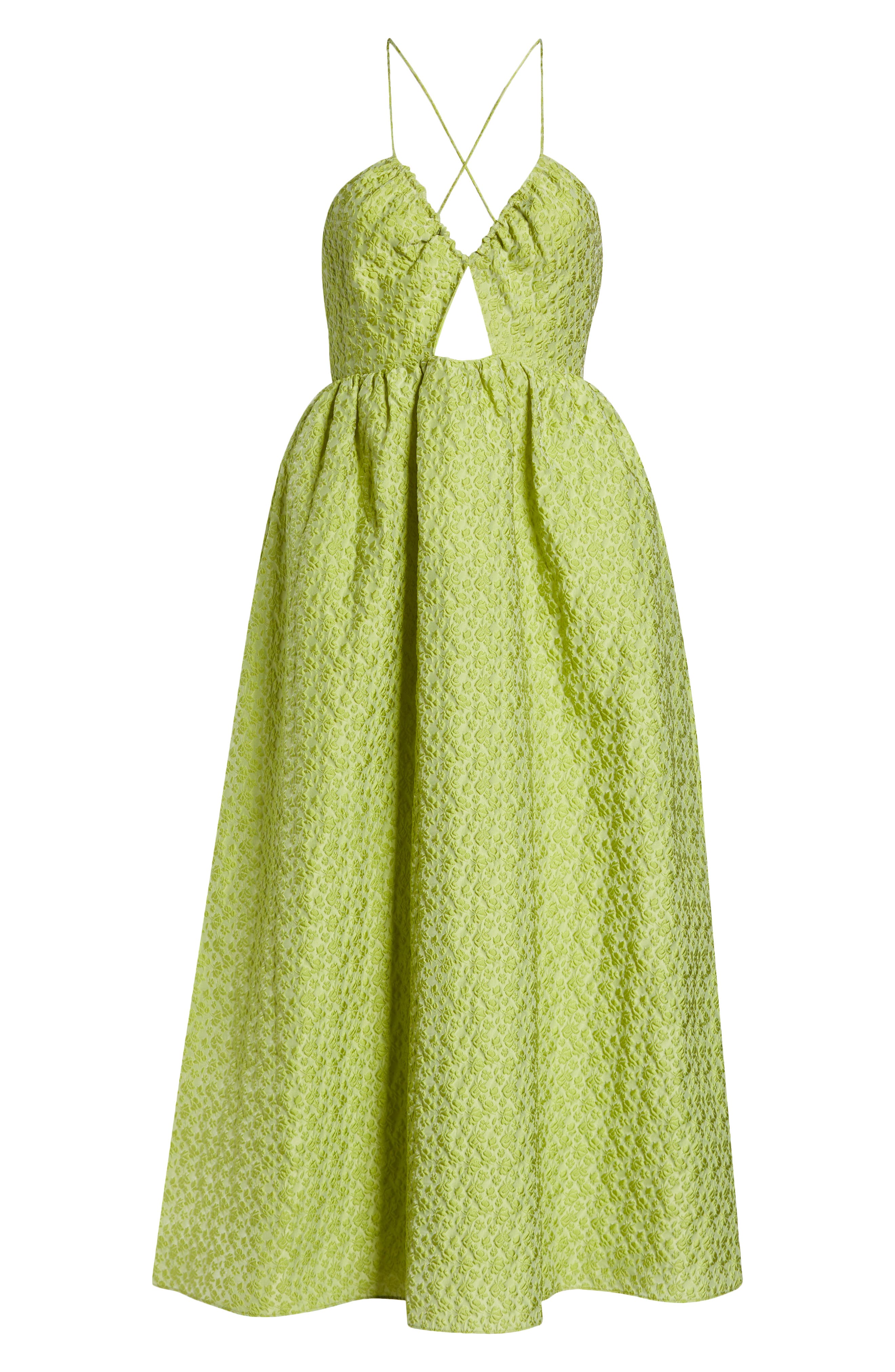 ASOS DESIGN Cutout Brocade Dress | Nordstromrack