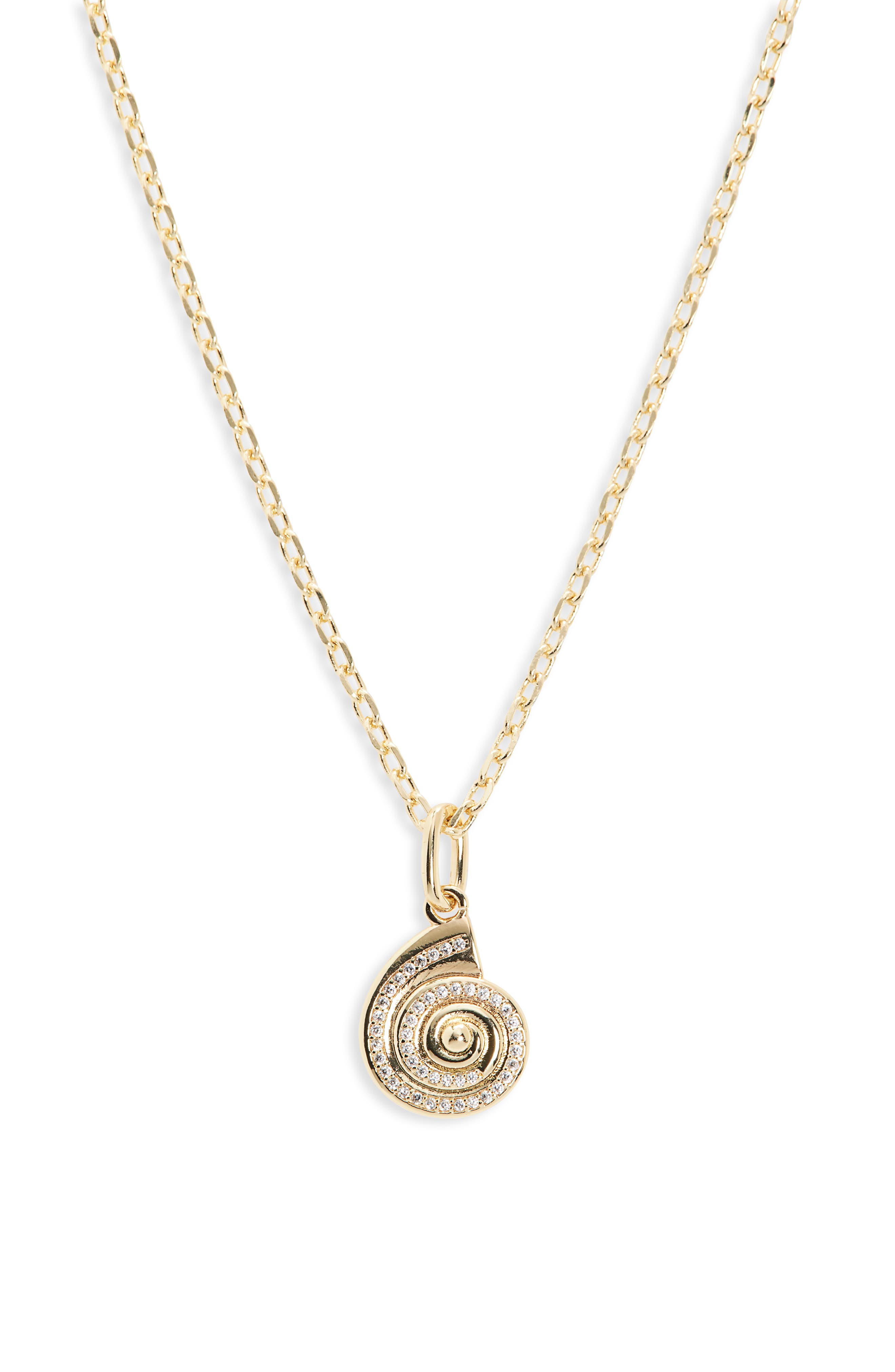 Leith Nautilus Shell Pendant Necklace | Nordstromrack