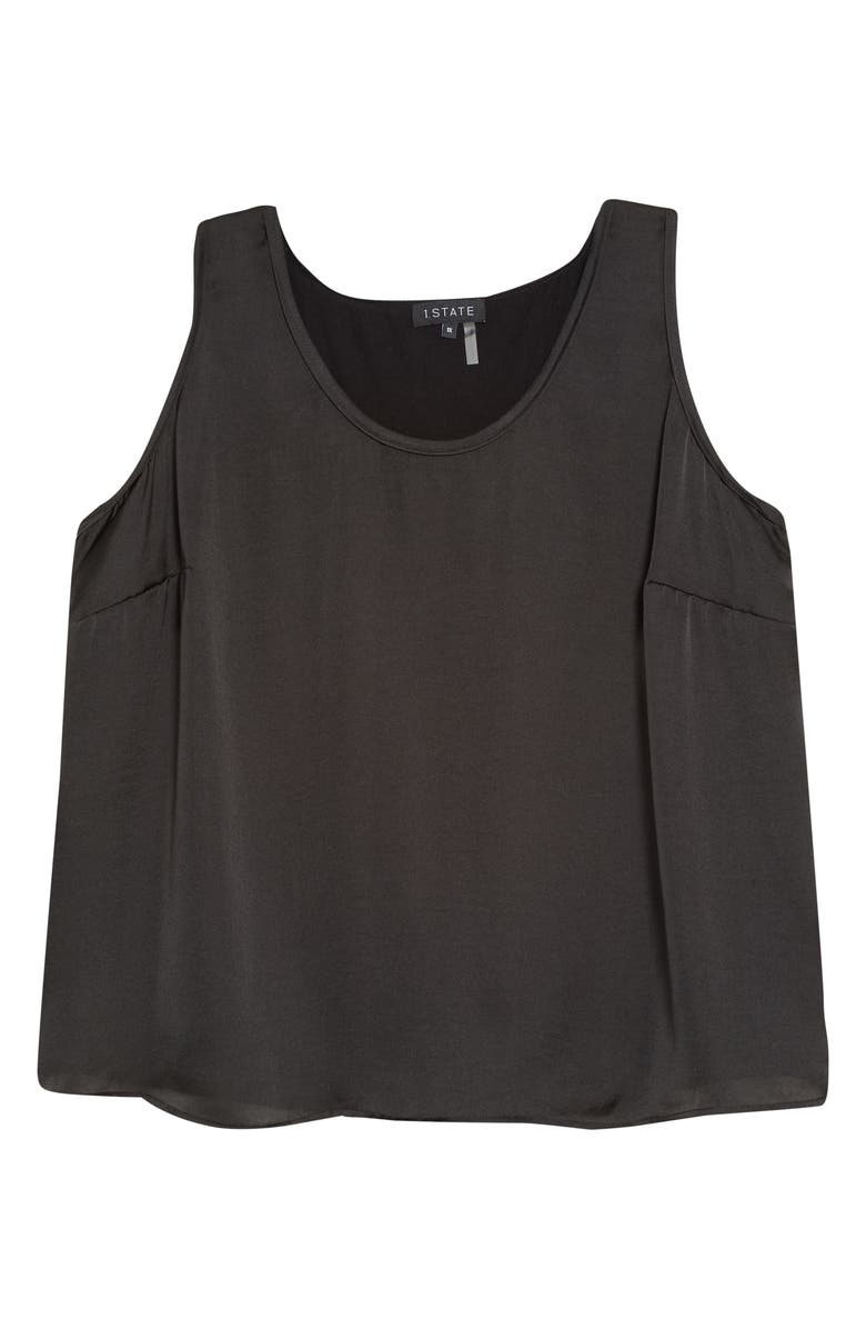 1.STATE Mixed Media Scoop Neck Tank Top | Nordstromrack
