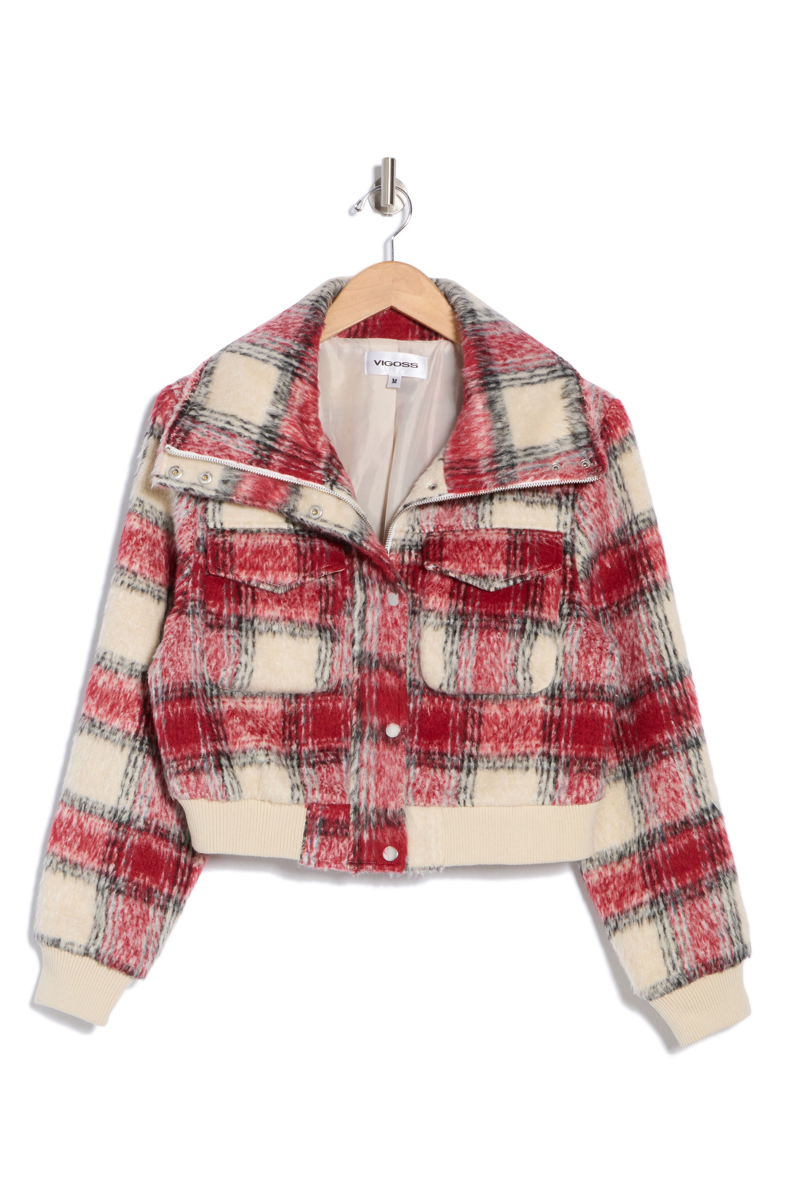 Vigoss Plaid Dad Bomber Jacket | Nordstromrack